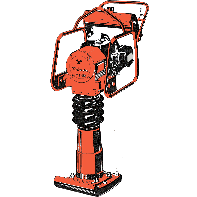 Hyr Vibrostamp Mikasa 50 kg - Hyres-Maskiner